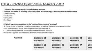 Itil 4 quiz | PPT