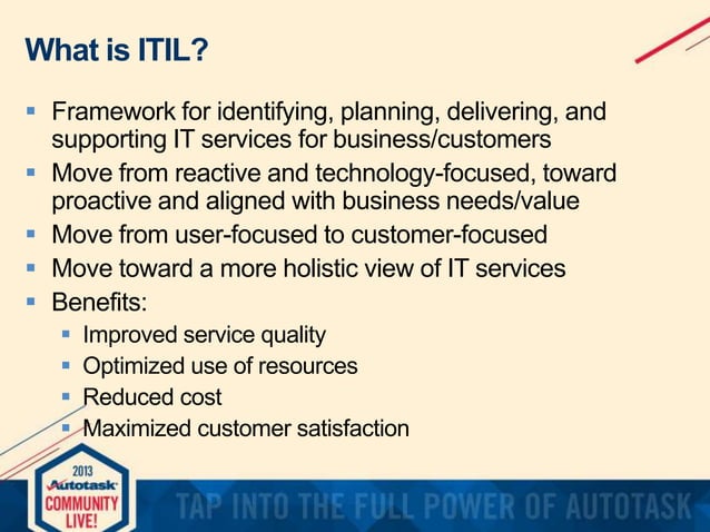 ITIL and Autotask: Incident & Problem Management | PPTX | Business ...