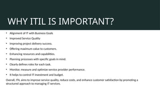 ITIL BASICS AND COMPLETE PROCESS UNDERSTANDING | PPT