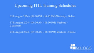 ITIL Certification Training in Course Chennai. | PPT