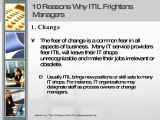ITIL Challenges With Implementation | PPT