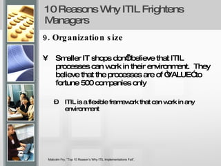 ITIL Challenges With Implementation | PPT