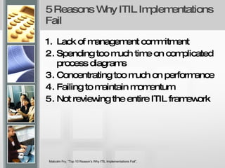 ITIL Challenges With Implementation | PPT