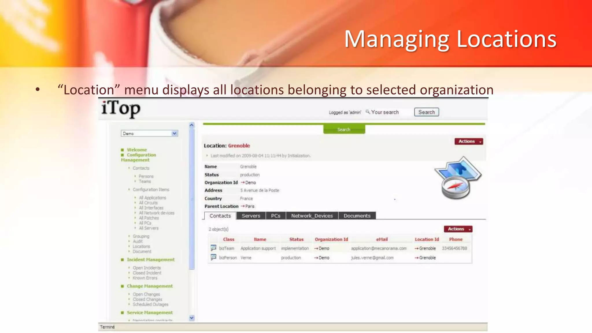 ITIL - iTop combodo tool | PPTX