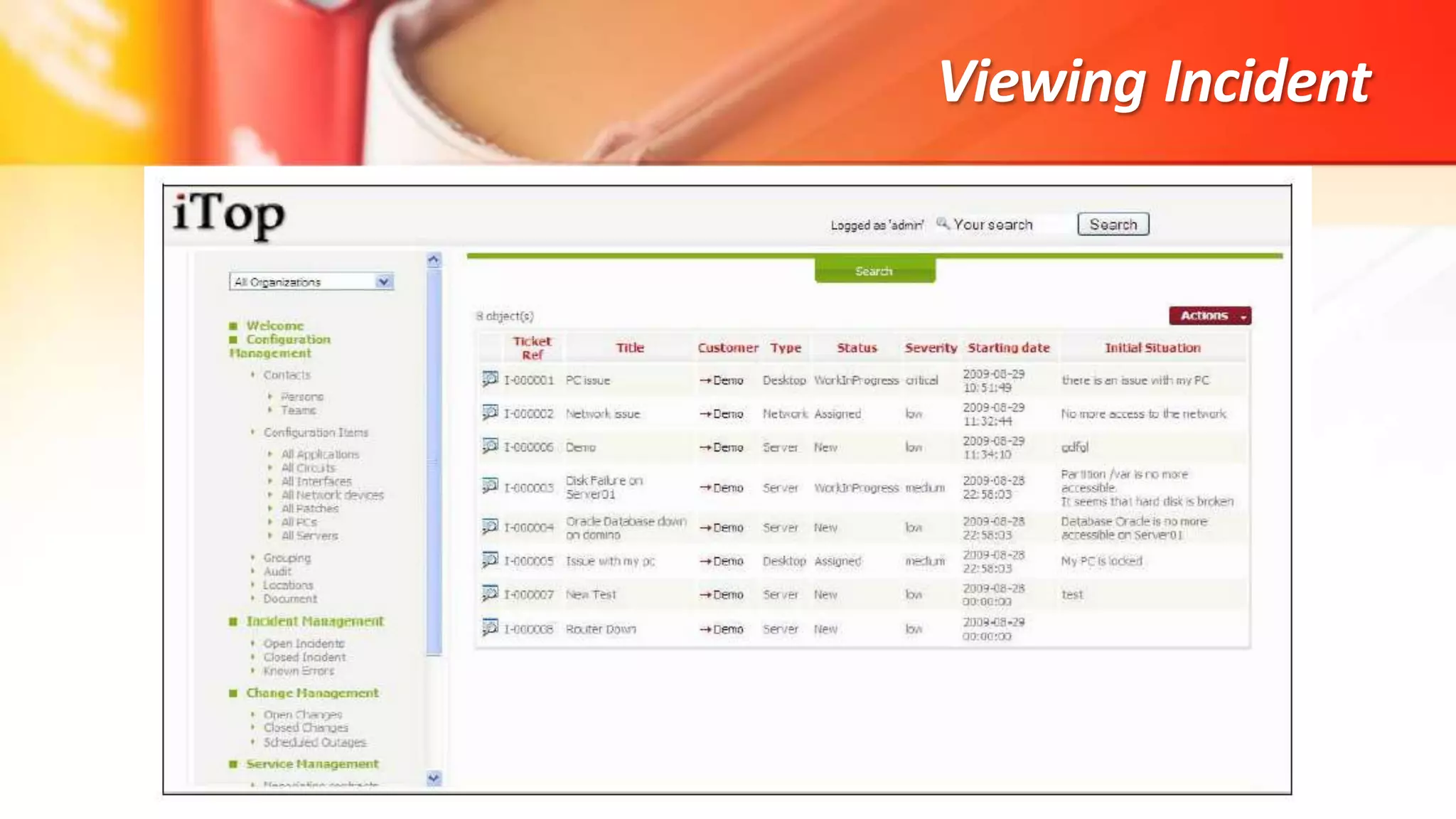 ITIL - iTop combodo tool | PPTX