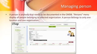 ITIL - iTop combodo tool | PPTX