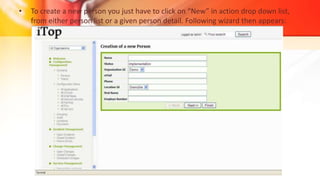 ITIL - iTop combodo tool | PPTX