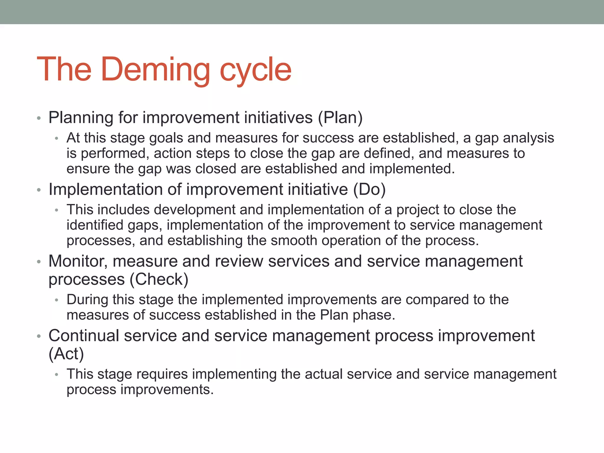 ITIL Continual Service Improvement | PPTX