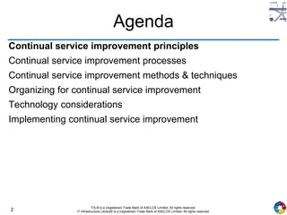 ITIL continual service improvement | PPTX