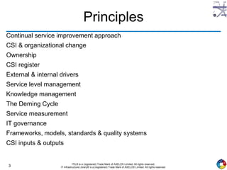 ITIL continual service improvement | PPTX