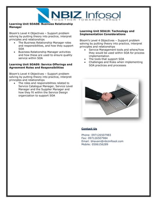 ITIL Expert Track(OSA,SOA,PPO,RCV) + MALC Offerd By nbizinfosol.com