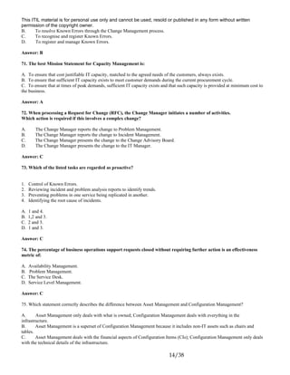 Itilfoundation200samplequestions 100621211152-phpapp02 | PDF | IT and ...