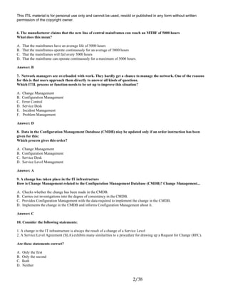 Itilfoundation200samplequestions 100621211152-phpapp02 | PDF | IT and ...