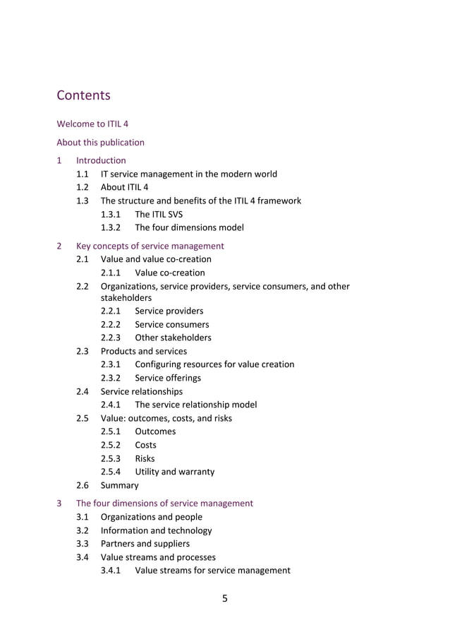 Itil foundation 4 edition | PDF