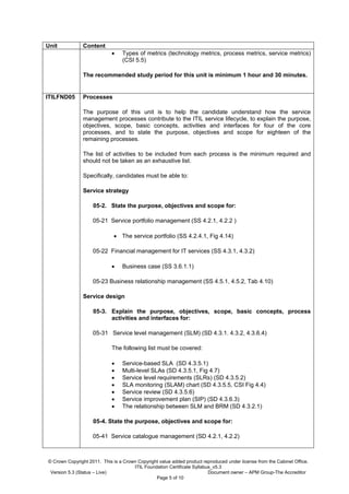 Itil foundation certificate_syllabus_v5.3 | PDF