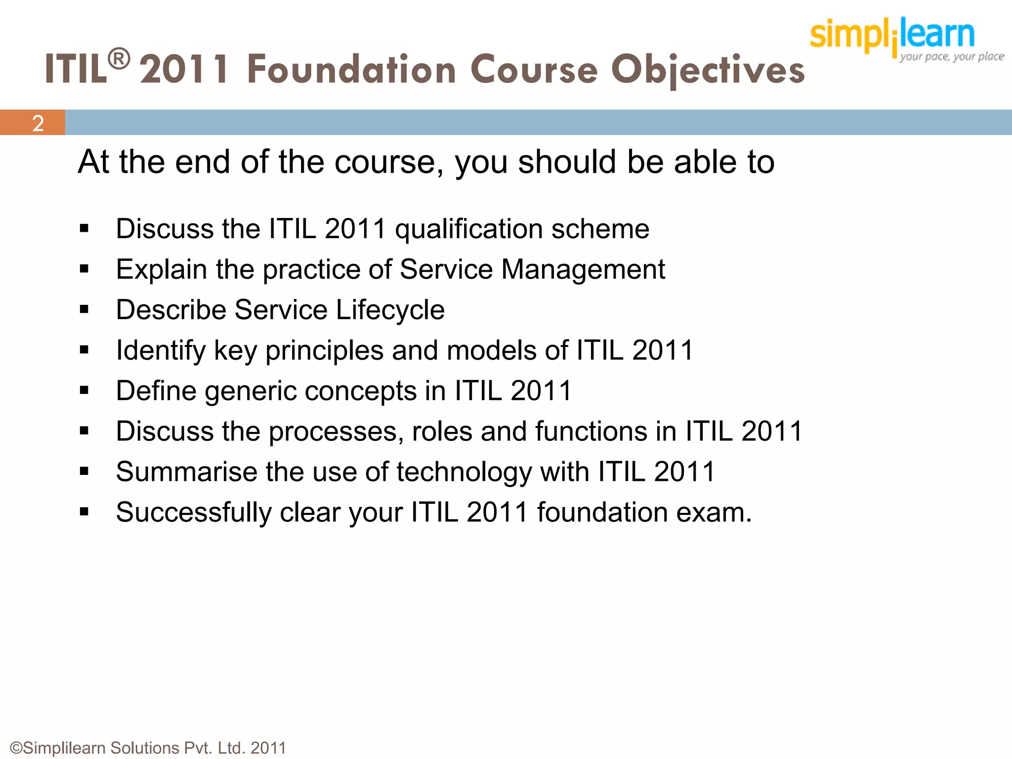 ITIL Foundation Training | PPT