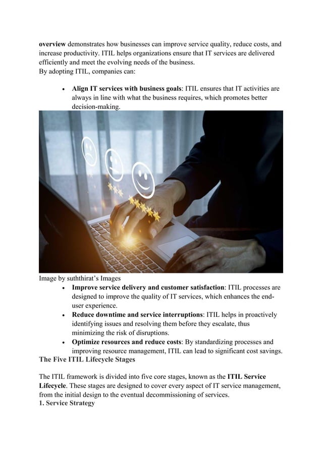 ITIL Framework Overview: 5 Lifecycle Stages & Benefits | Visionary CIOs ...