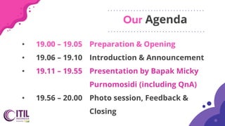 (ONLINE) ITIL Indonesia Community - Meetup Announcement | PPT