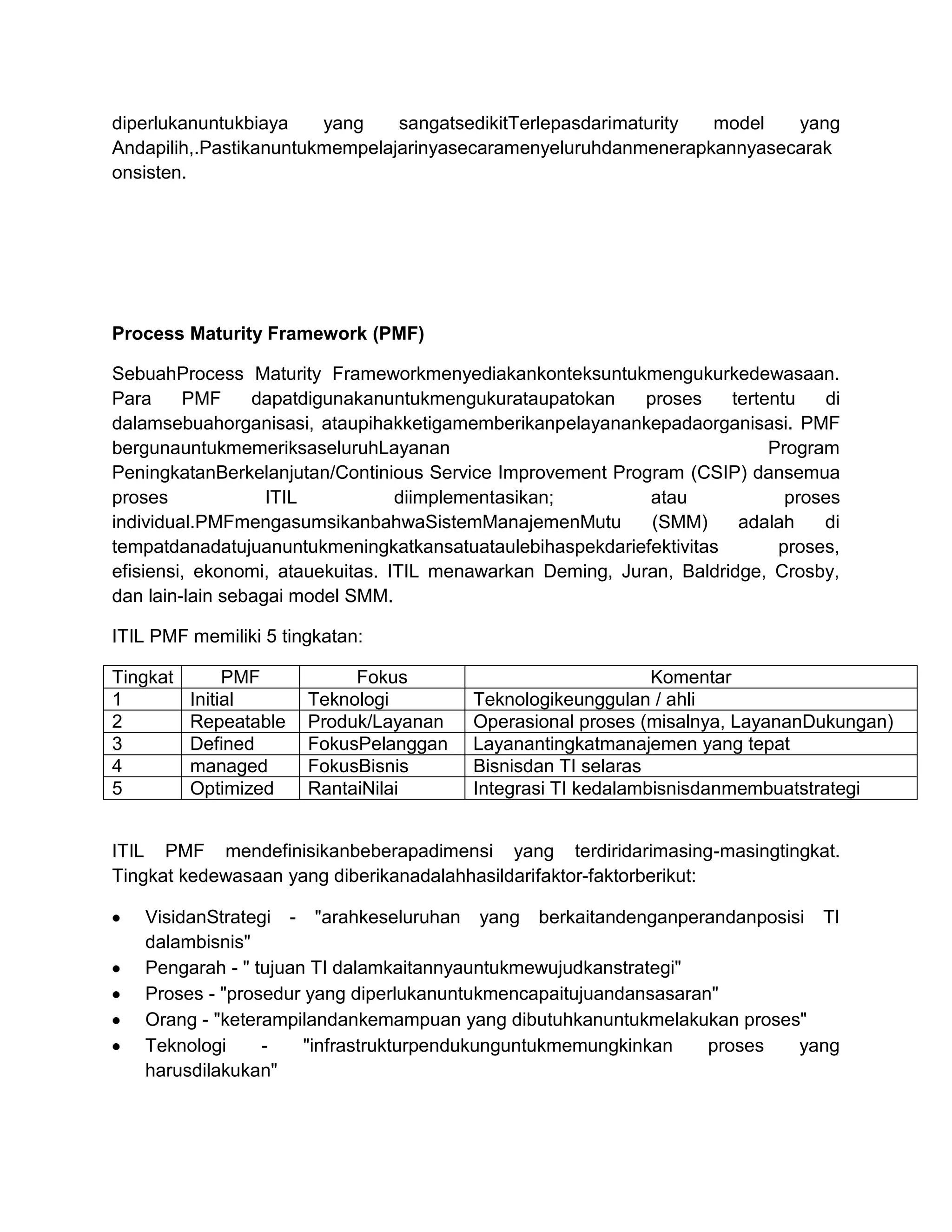 Itil maturity level | PDF