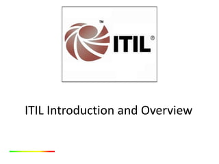 ITIL - Introduction and Overview | PPT