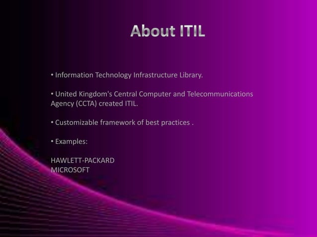 Itil ppt | PPTX