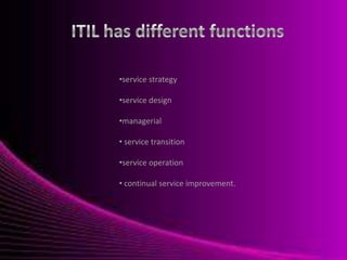 Itil ppt | PPTX