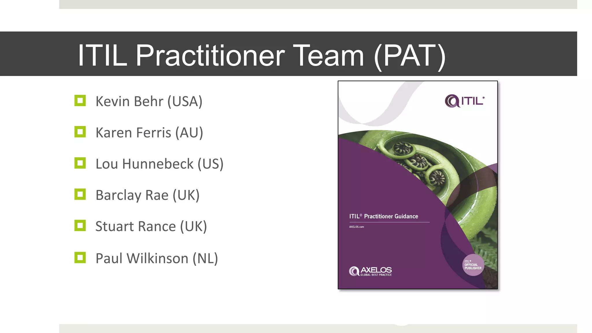 ITIL Practitioner | PDF