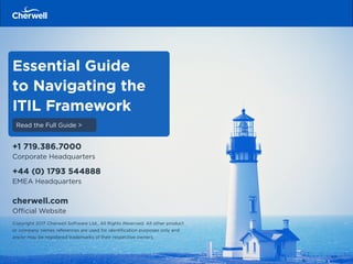 Guide to the ITIL v3 Framework | PDF