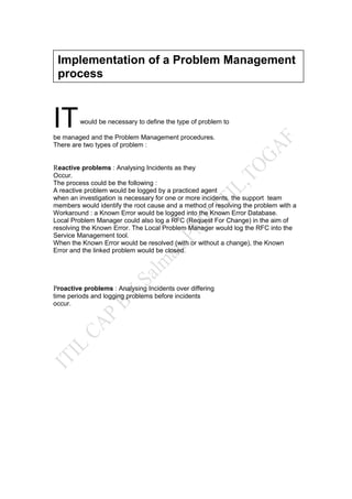 itil process maturity assessment | PDF