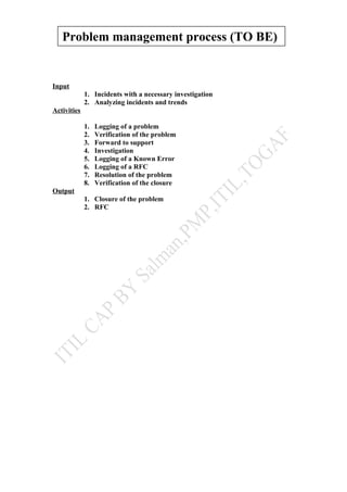 itil process maturity assessment | PDF