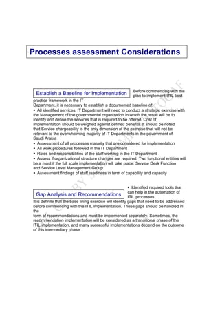 itil process maturity assessment | PDF