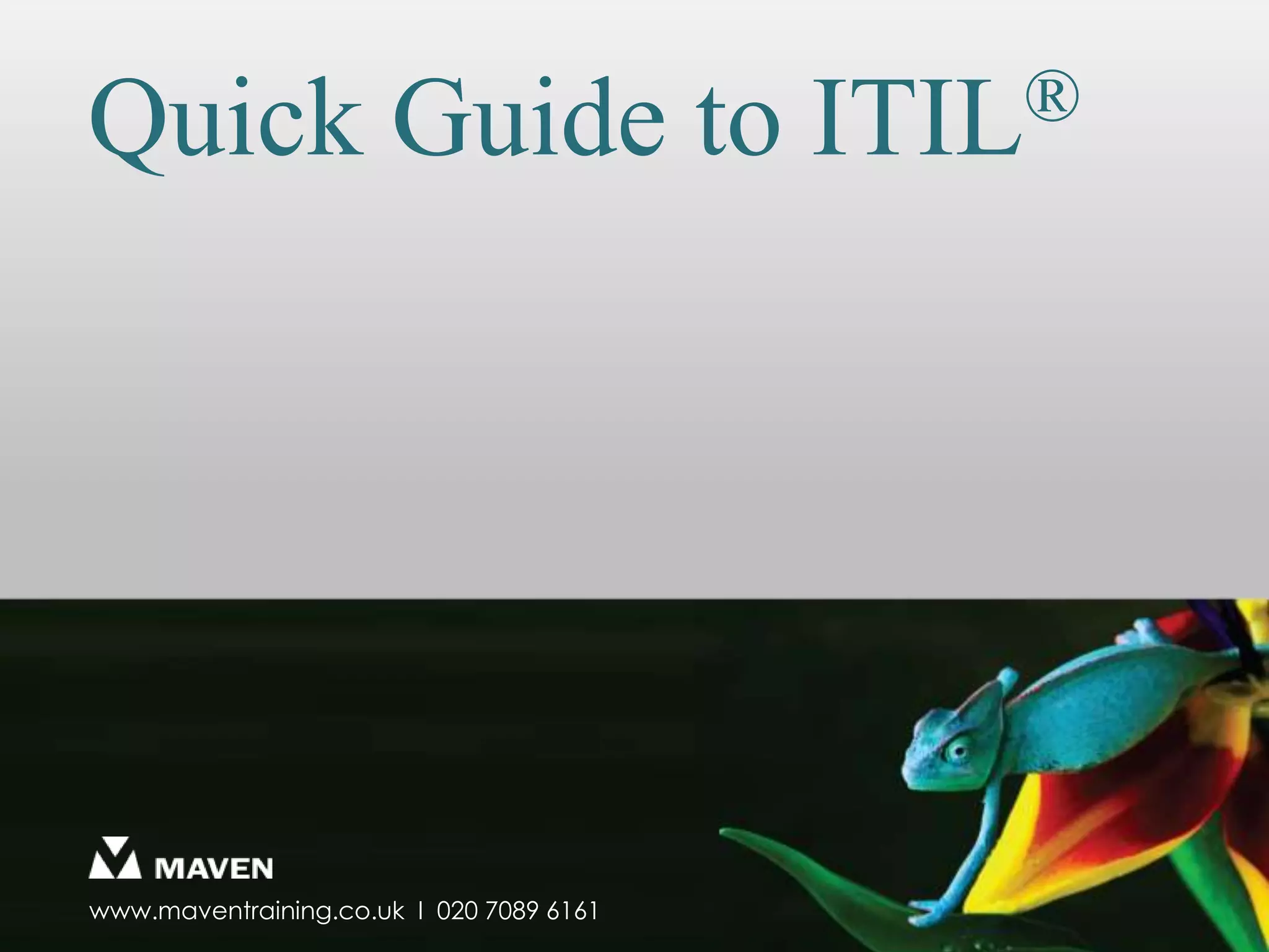 ITIL Quick Guide | PPSX