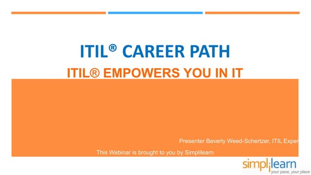 Itil Career Path Ppt