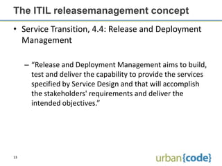 ITIL, Release Management and Automation | PPTX