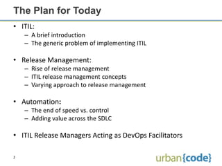 ITIL, Release Management and Automation | PPTX