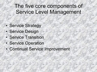 Itil Service Level Mgmnt | PPT
