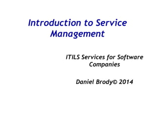 ITIL Best Practice for Software Companies | PPT