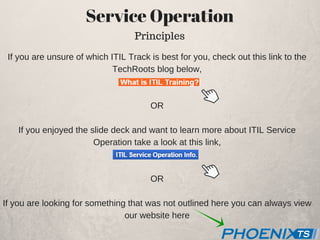 ITIL Service Operation Principles | PDF