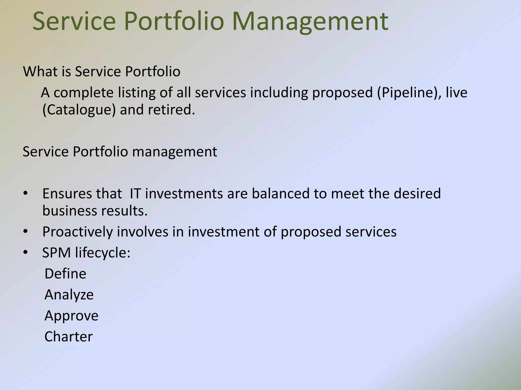 Itil service strategy | PPTX | Information Services Industry | Industries