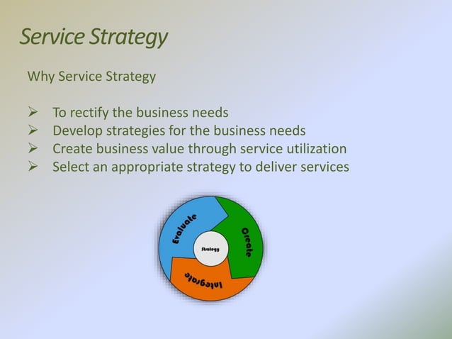 Itil service strategy | PPTX | Information Services Industry | Industries