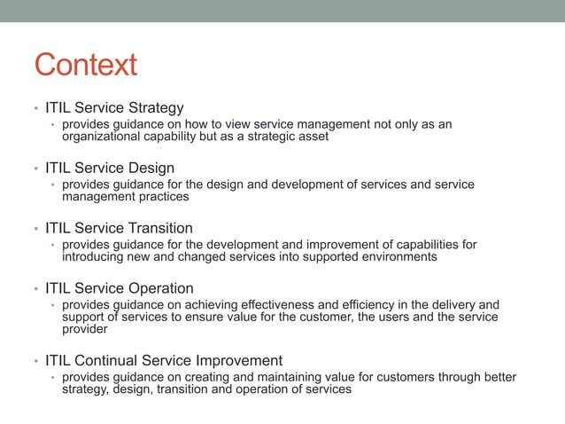 ITIL Service Strategy 2011 | PPTX