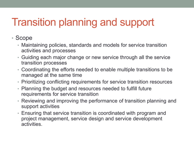 ITIL Service Transition 2011 | PPTX | Information Services Industry ...