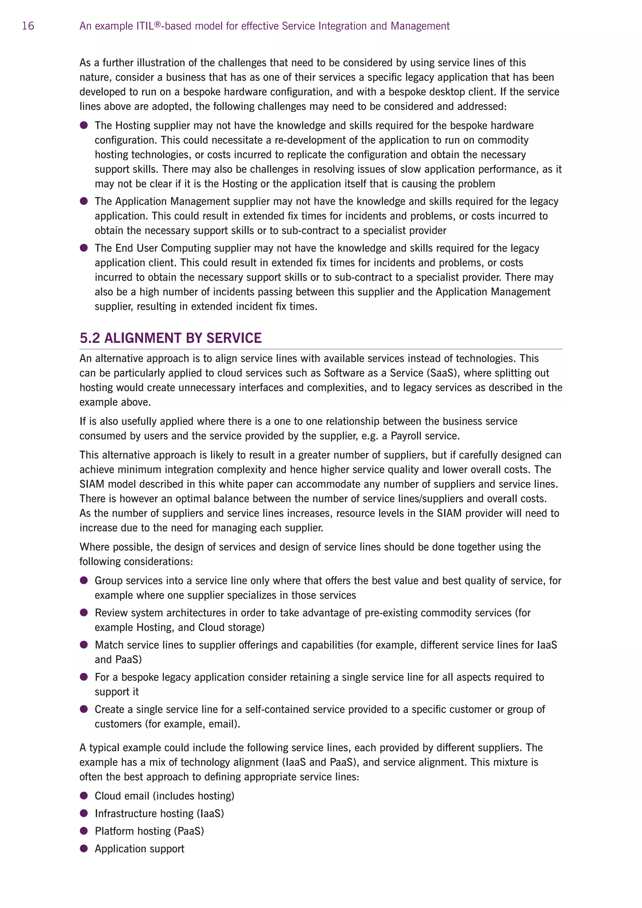 ITIL SIAM - Service Integration and Management Model | PDF