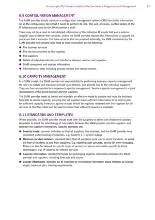 ITIL SIAM - Service Integration and Management Model | PDF