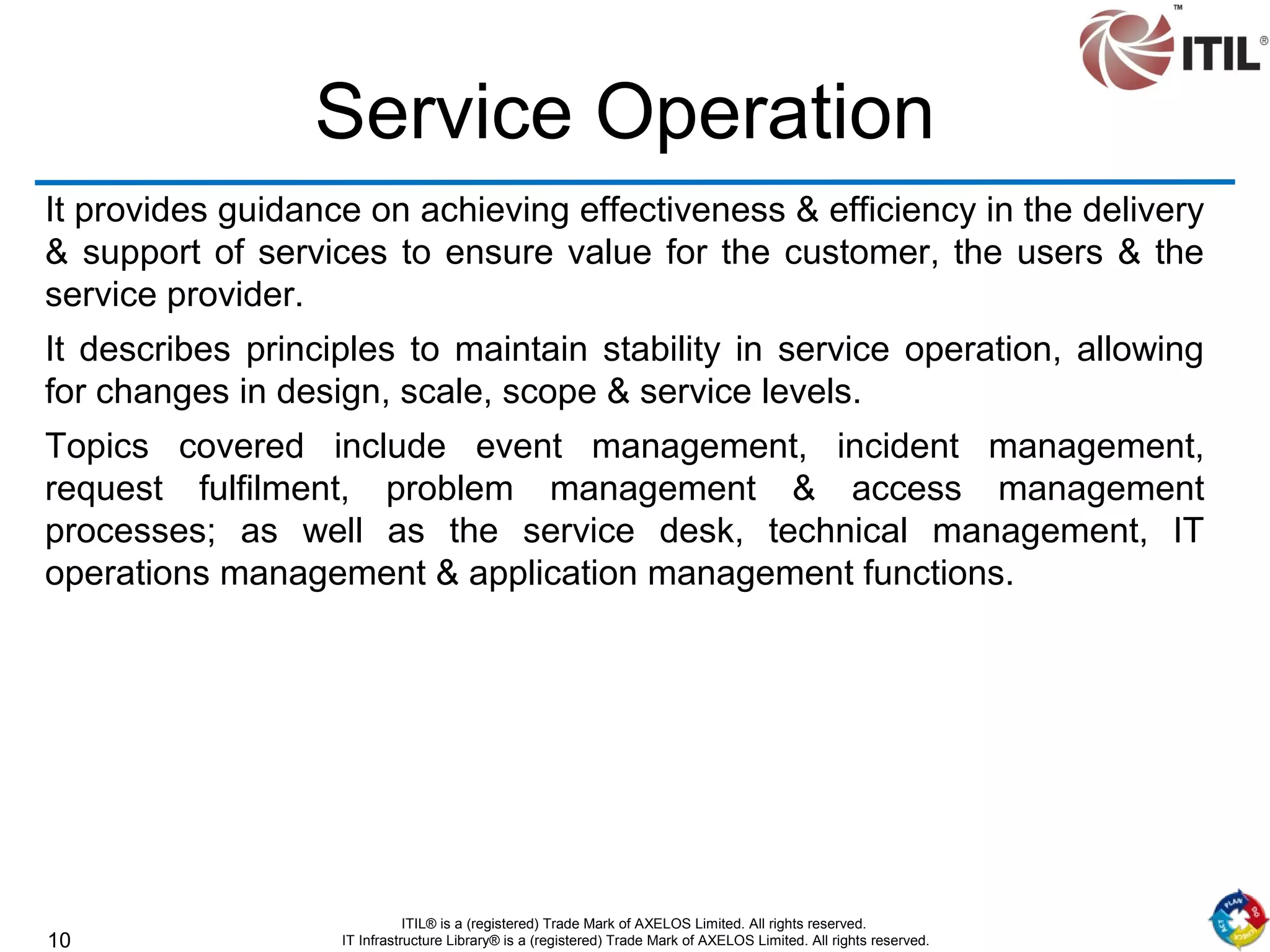 ITIL summary | PPT | Cloud Computing | Internet