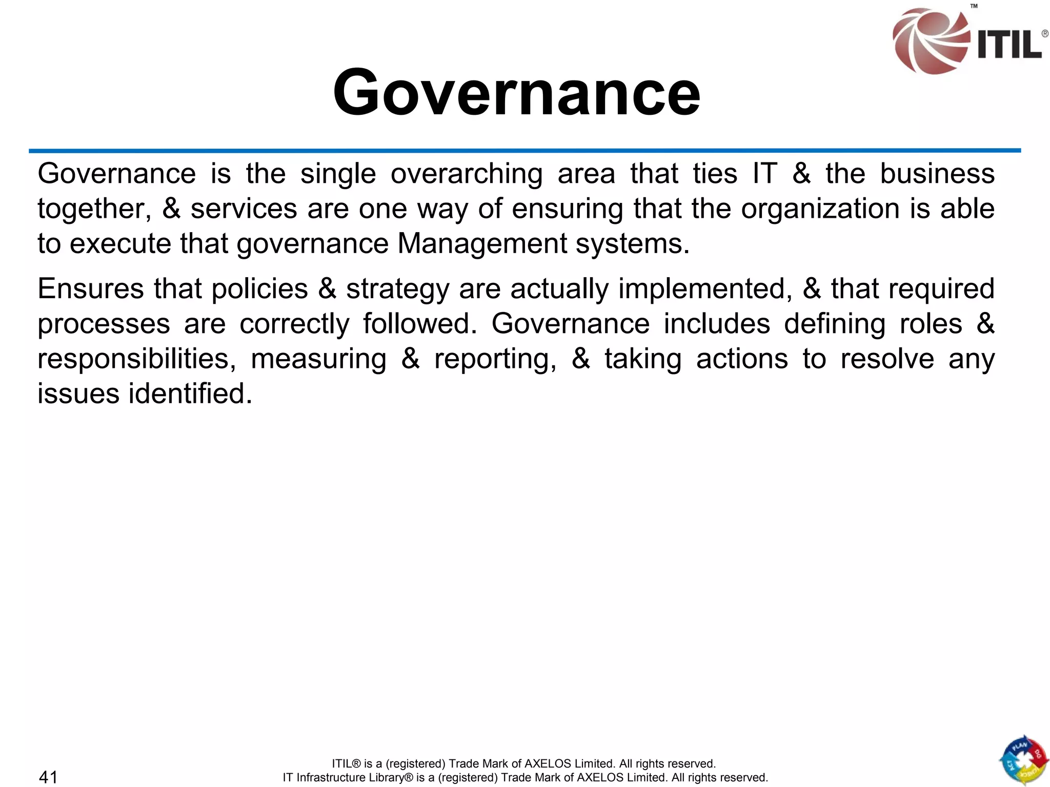 ITIL summary | PPT | Cloud Computing | Internet