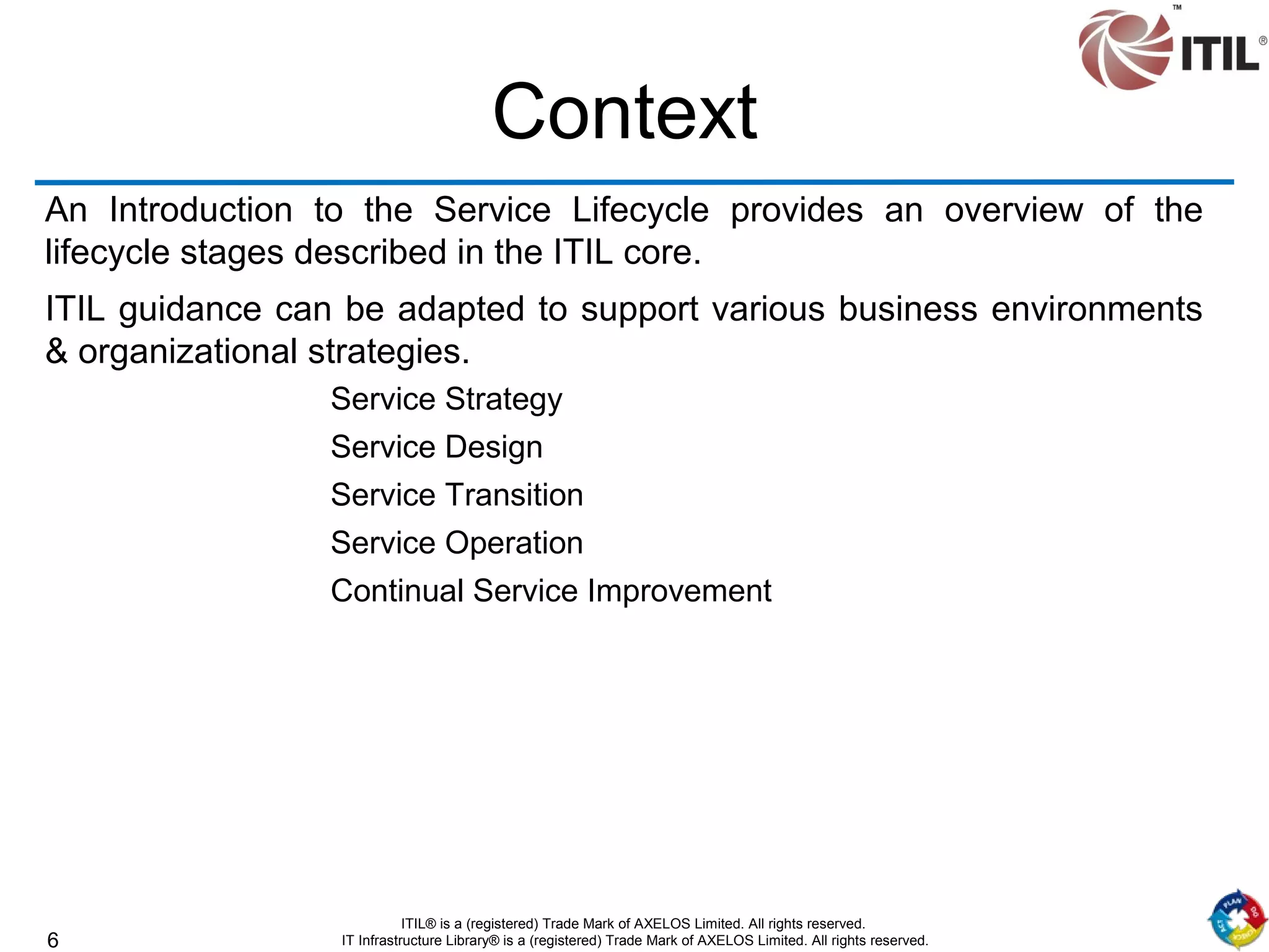 ITIL summary | PPT | Cloud Computing | Internet