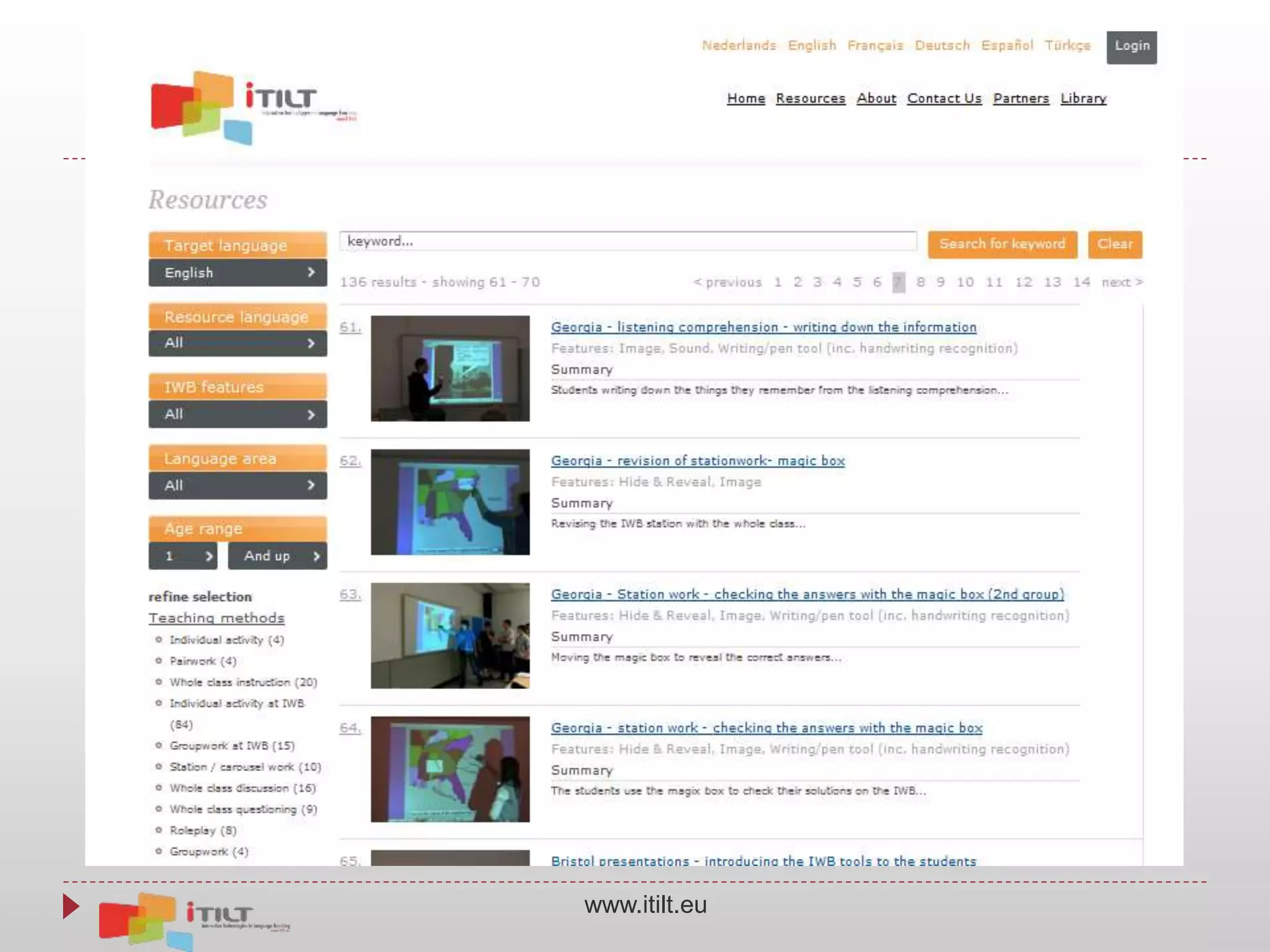 Interactive Whiteboards in Language Education: Criteria for the Evaluation of IWB Materials | PPTX