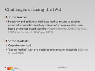 Interactive technologies for classroom language teaching: iTILT and the ...