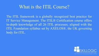 ITIL Training Course in Bangalore....... | PPT